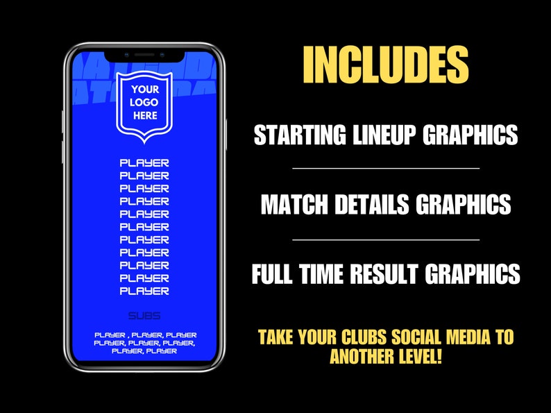 Ultimate Matchday Template Pack | 30 Soccer Team Templates | Social ...