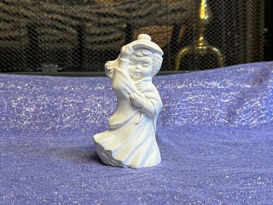 Ceramic Girl Figurine, Ready to Paint Ceramic Bisque Victorian Woman ...