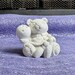 Ceramic Teddy Bear Bowler Figurine Unpainted Ceramic Bisque Bowler Bear ...