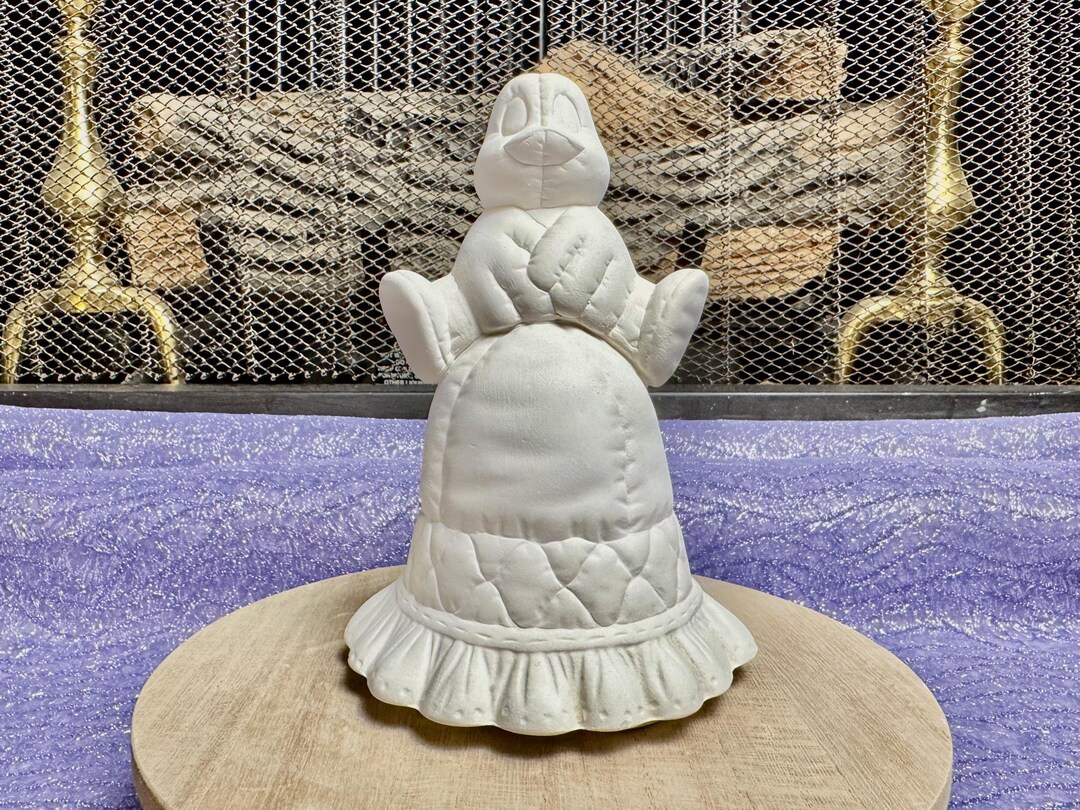 Unpainted Ceramic Duck Bell Ready to Paint Softy Ceramic Bisque ...
