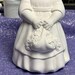 Unpainted Ceramic Pilgrim Girl Statue, Ceramic Bisque Pilgrim Figurine ...