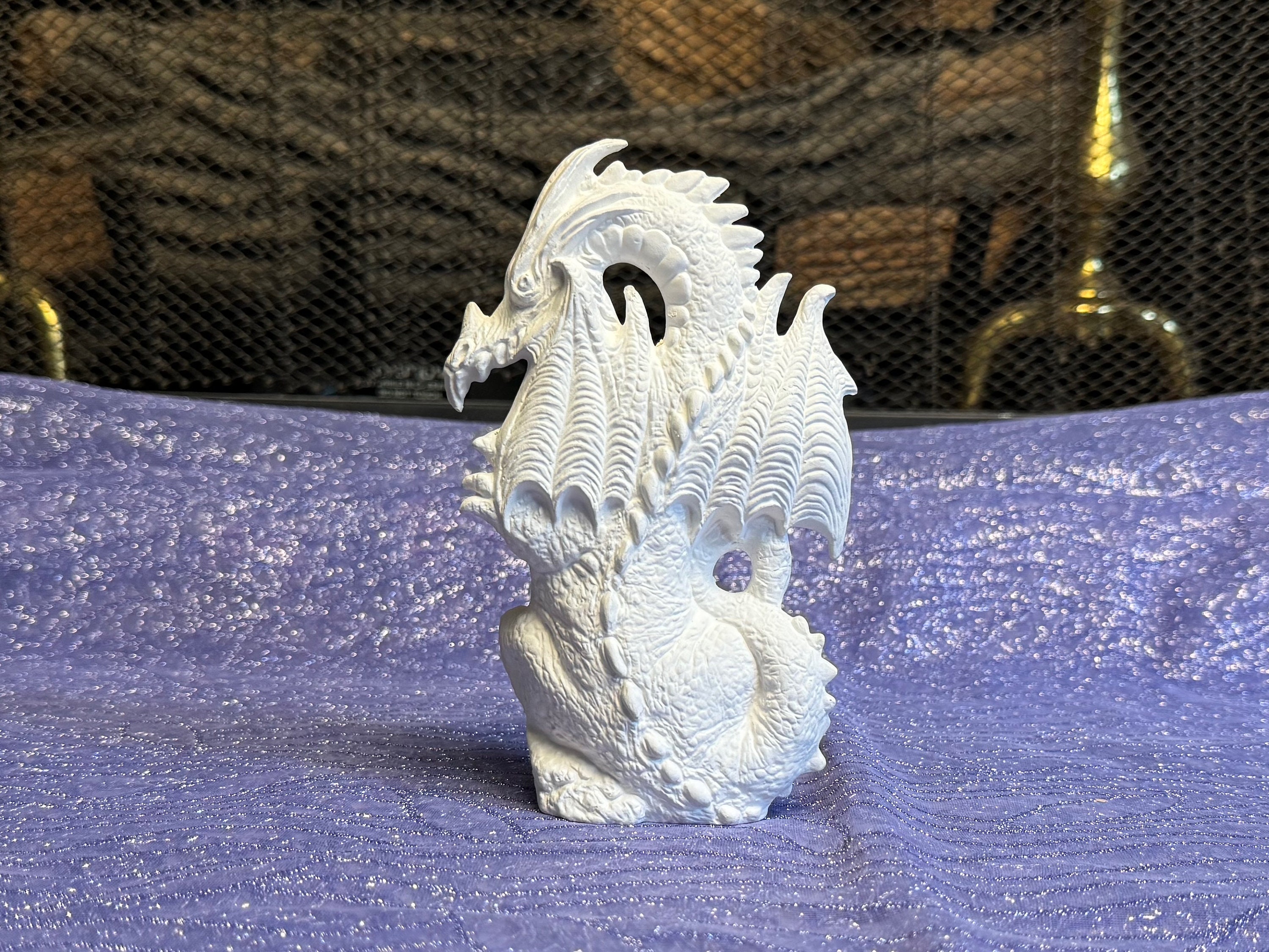 Ceramic Dragon Figurine, Ready to Paint Ceramic Bisque Fantasy Dragon ...