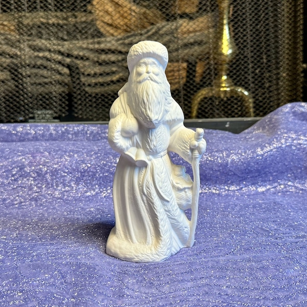Ceramic Santa Clause Figurine - Etsy