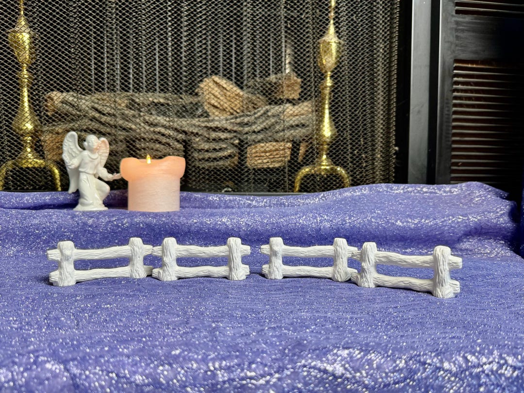 Unpainted Ceramic Fence Ready to Paint Ceramic Bisque Fencing - Etsy