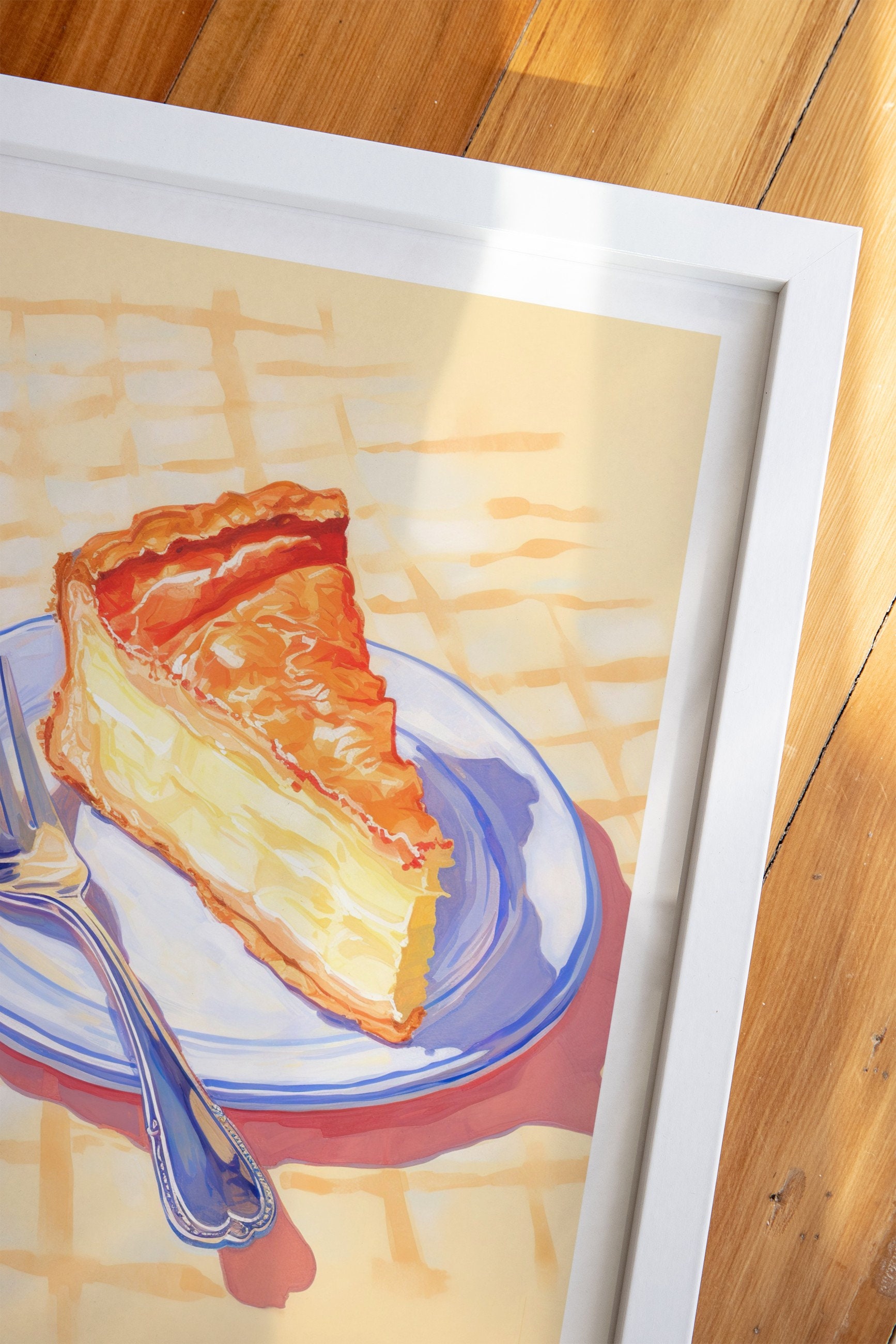 Watercolor Basque Cake Painting. French Pastry Illustration. Colorful ...