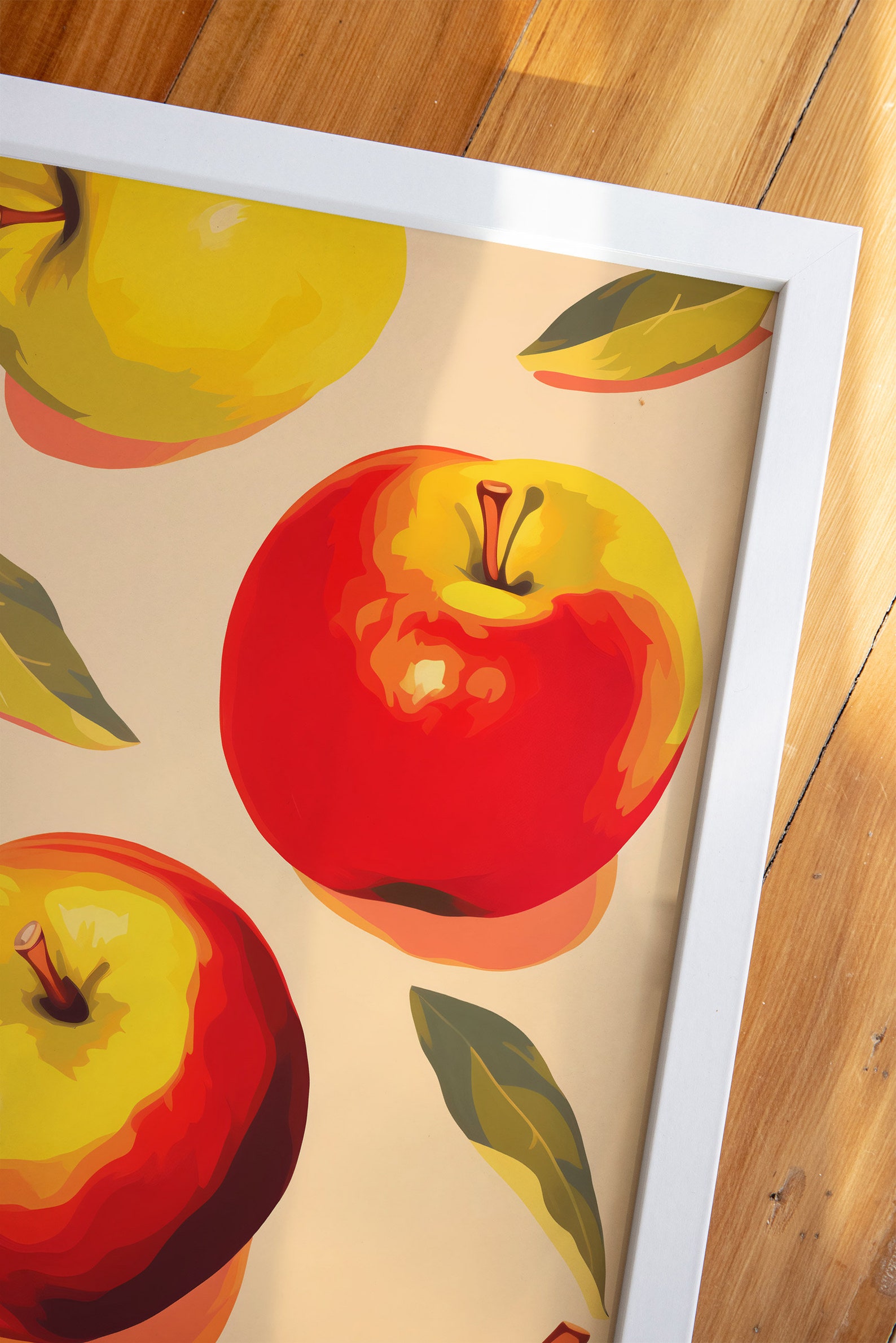 Painting of Apples. Gouache Fruit Poster. Modern Illustration. - Etsy