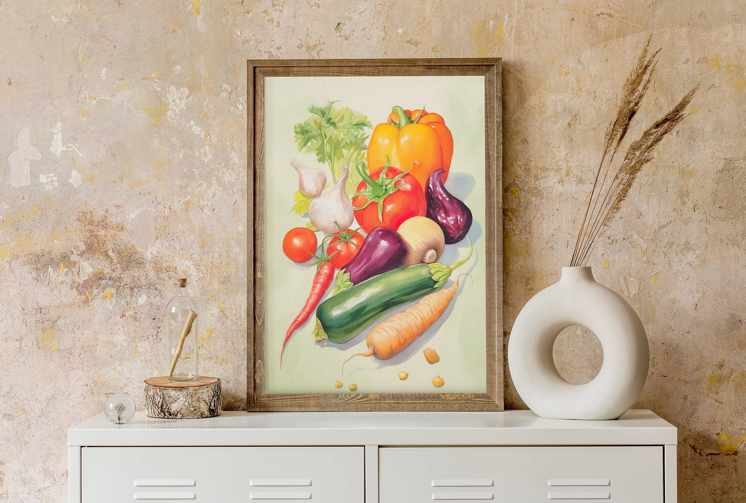Vegetables. Acrylic Paint. Illustration of Vegetables. - Etsy