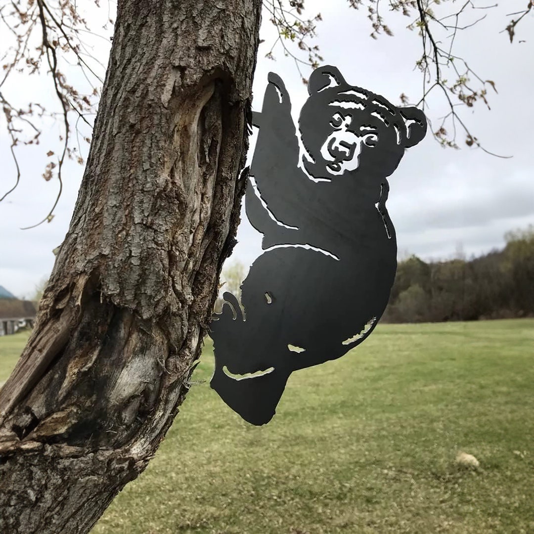 Bear Tree Spike DXF and SVG, Baby Bear Svg, Bear Sign, CNC Laser Cut ...