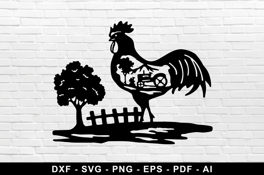 Farm Scene Cut Files, Dxf Files for Plasma, Laser Cutting, Farm ...