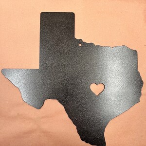 Custom Texas Sign With Heart Wall Decor - Etsy