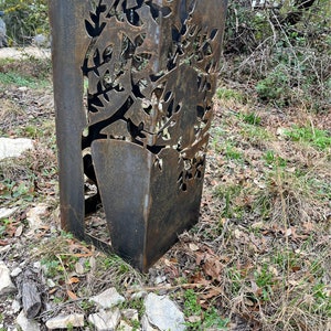 Tree Address Column, Address Sign, Lighted Garden Pillar - Etsy