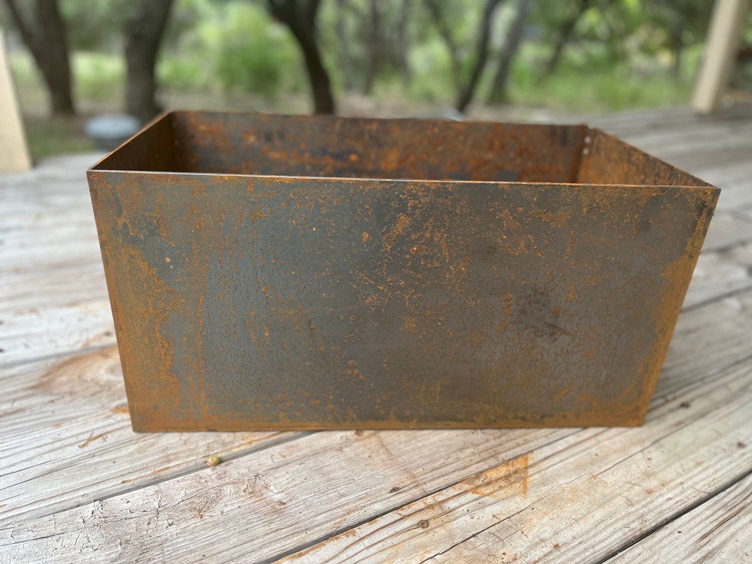 Rectangular Metal Planter Box - Etsy