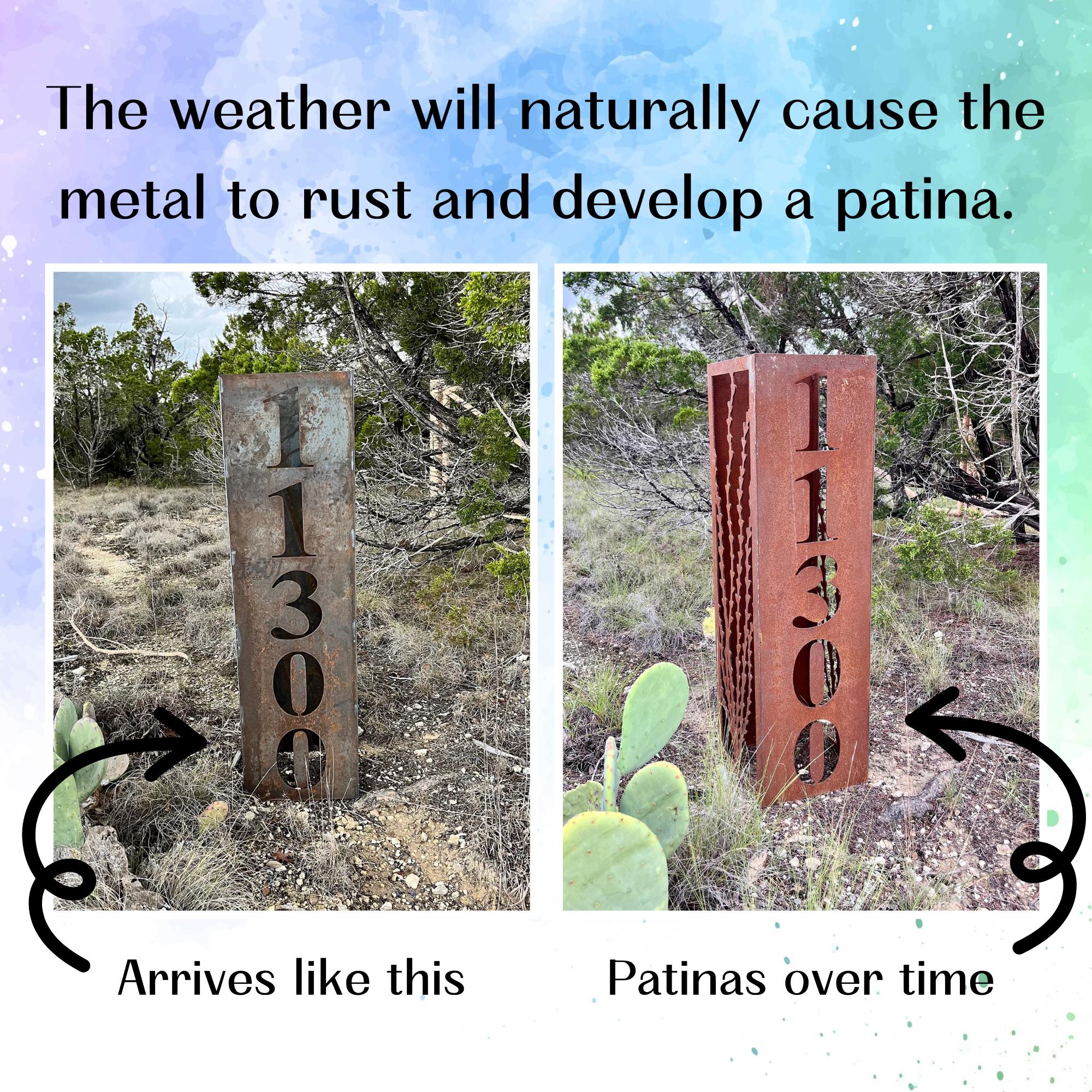 Butterfly Address Column, Address Sign, Lighted Garden Pillar - Etsy