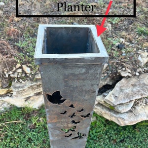 Tree Address Column, Address Sign, Lighted Garden Pillar - Etsy