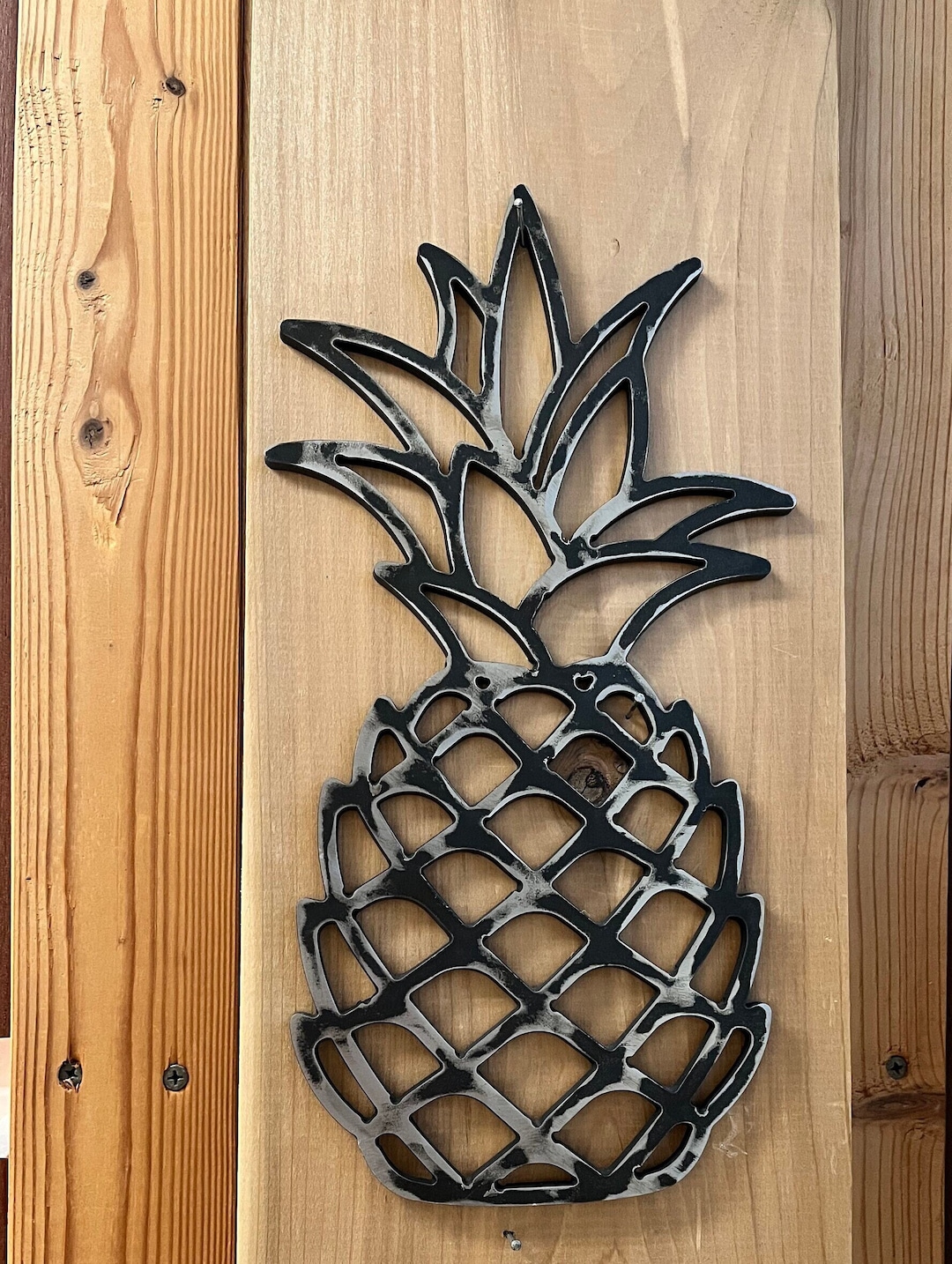 Pineapple Metal Sign, Home Decor - Etsy