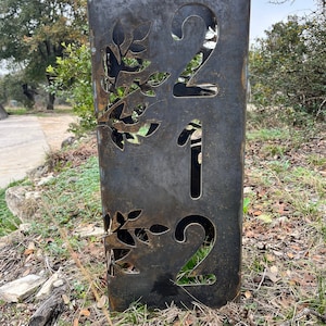 Tree Address Column, Address Sign, Lighted Garden Pillar - Etsy