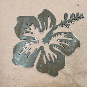 Hibiscus Metal Sign - Etsy