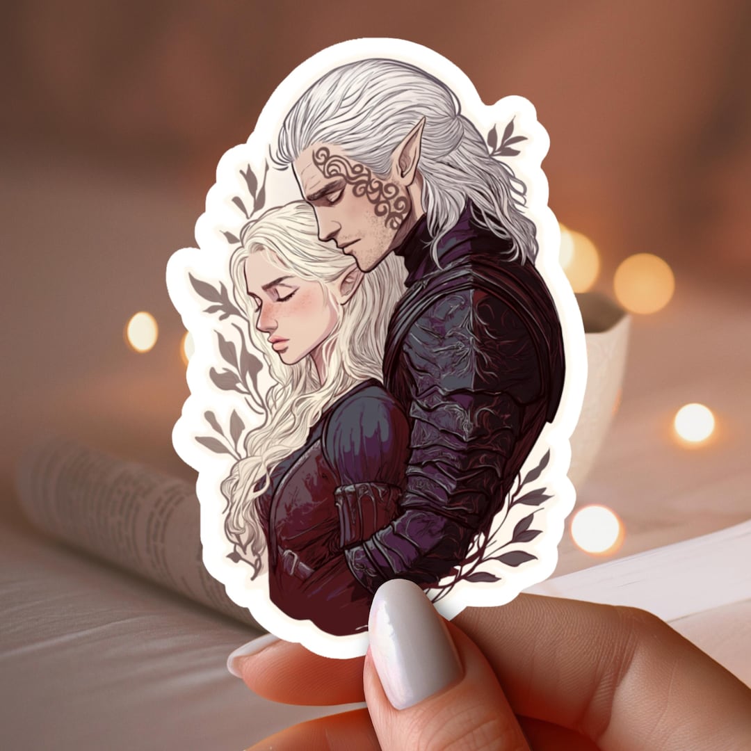 Throne of Glass Sticker: Aelin & Rowan, Bookish Fanart - Etsy