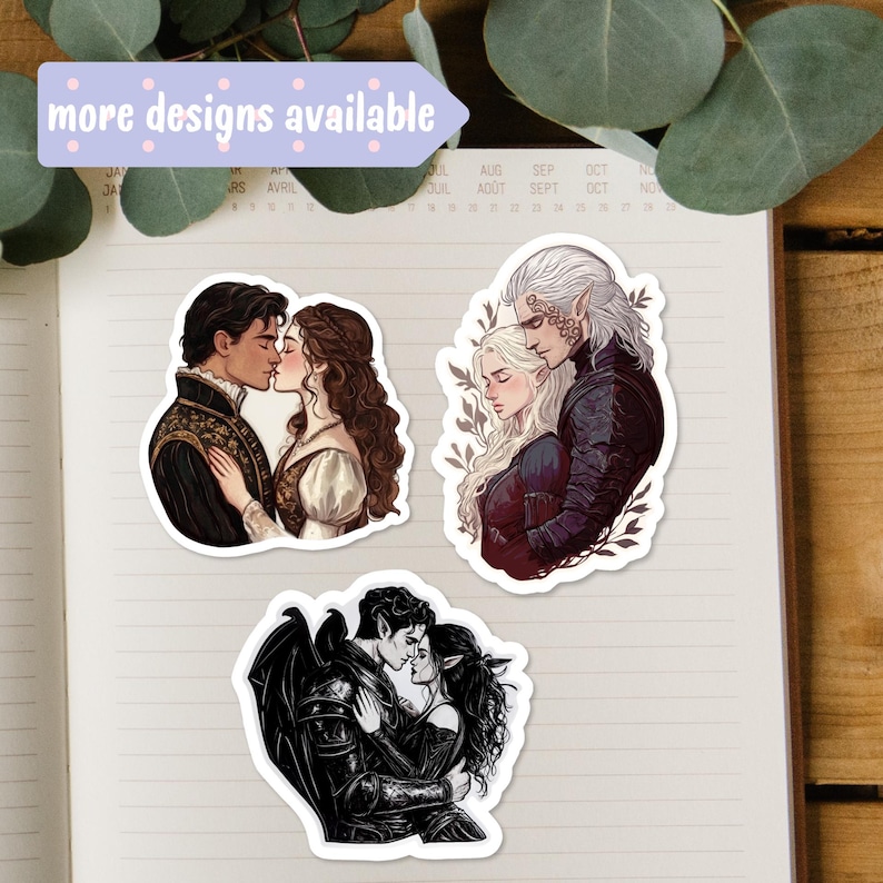 Rhysand and Feyre Sticker: Acotar Bookish Fanart, Waterproof Vinyl - Etsy