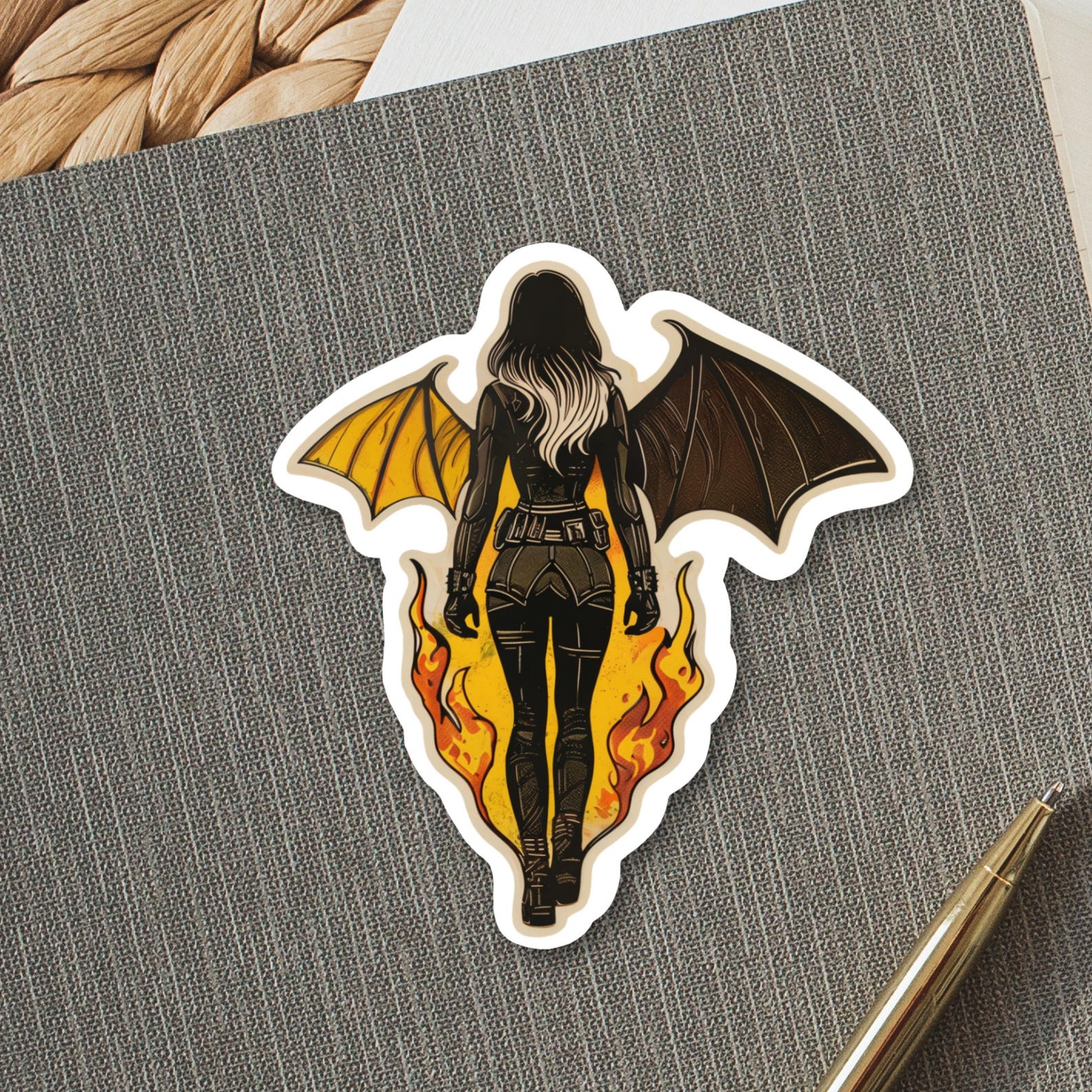 Fourth Wing Sticker Book Lover Gift Bookish Sticker Tairn Andarna ...