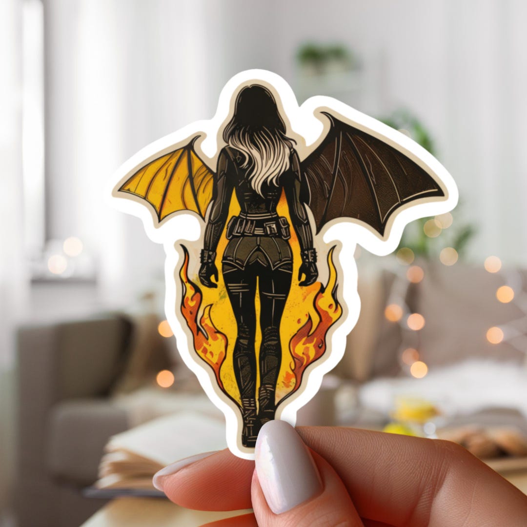 Fourth Wing Sticker Book Lover Gift Bookish Sticker Tairn Andarna ...