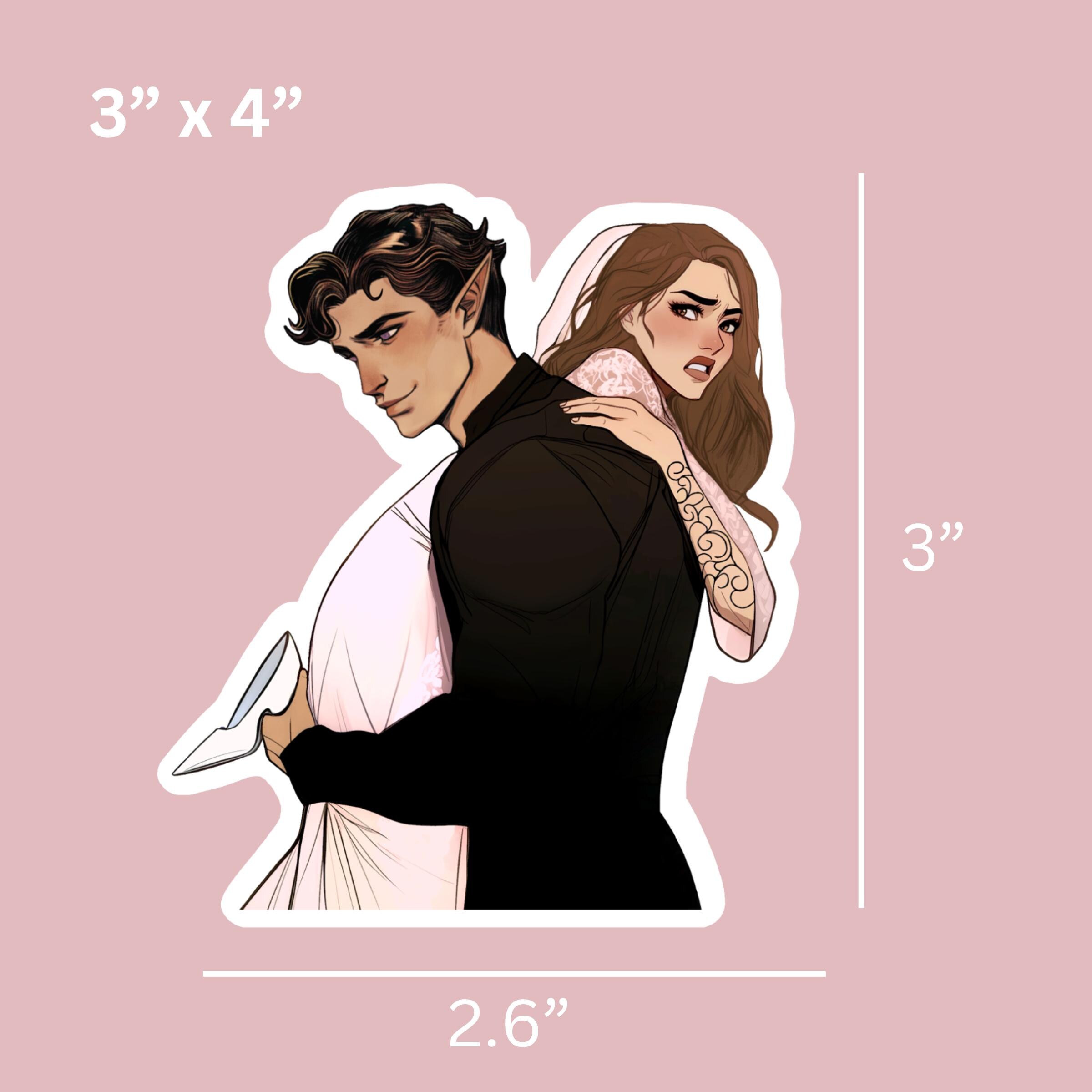 Rhysand and Feyre Sticker: Acotar Bookish Fanart, Waterproof Vinyl - Etsy