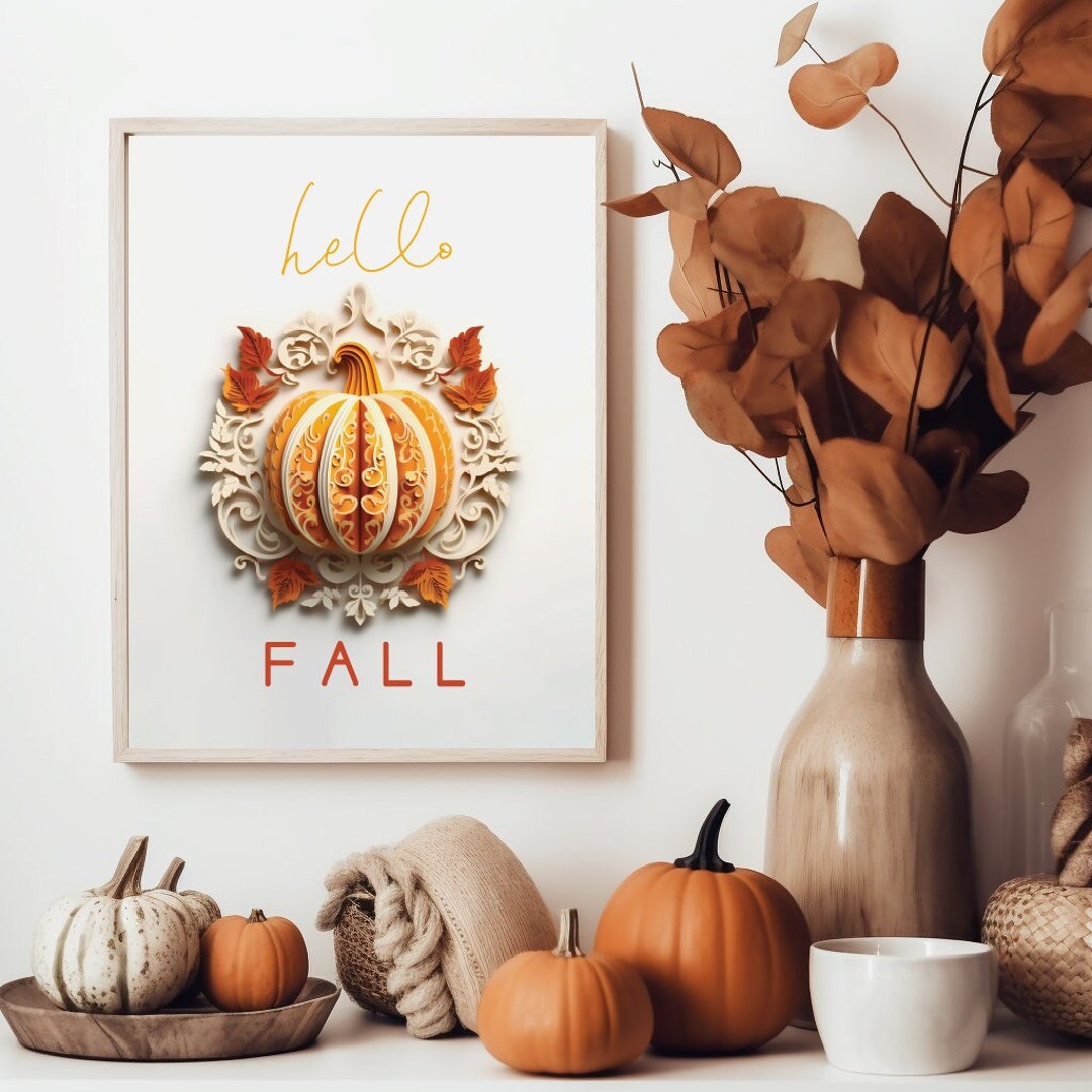 Autumn Printable Wall Art, Autumn Wall Art, Fall Print, Fall Wall Art ...