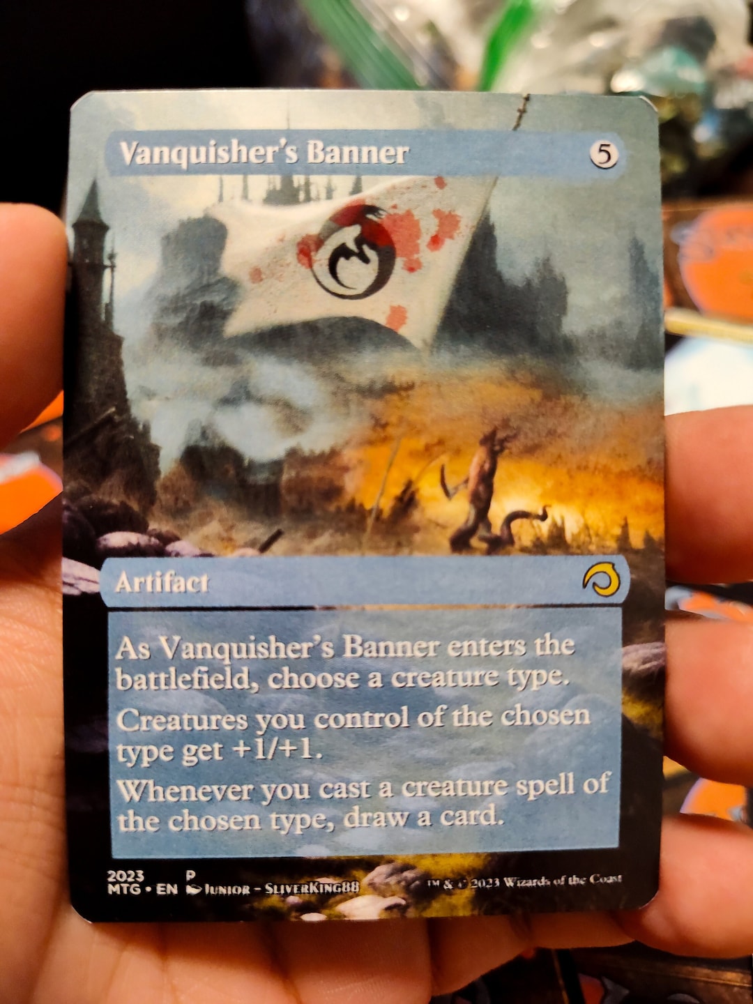 Custom Proxy MTG Full Art Sliver Vanquisher's Banner - Etsy