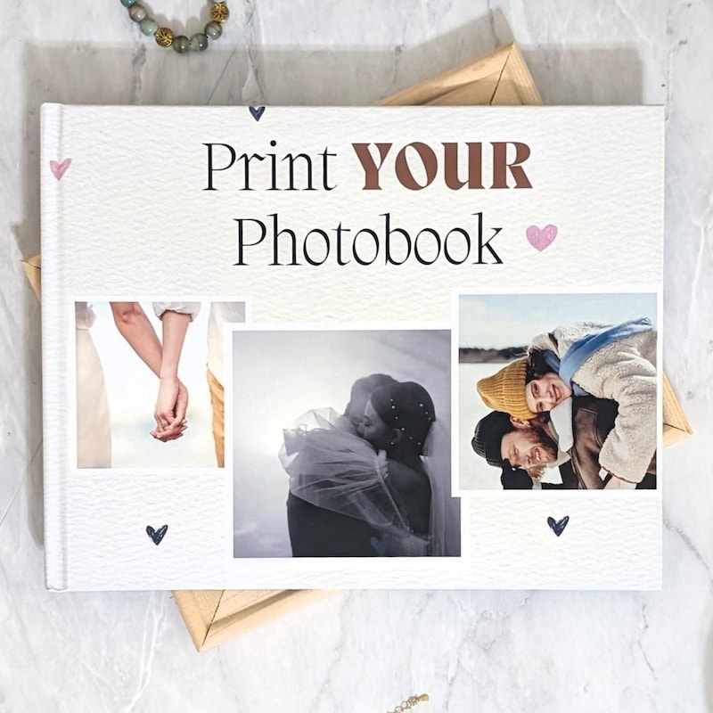 Text and Photo Book Template - Etsy