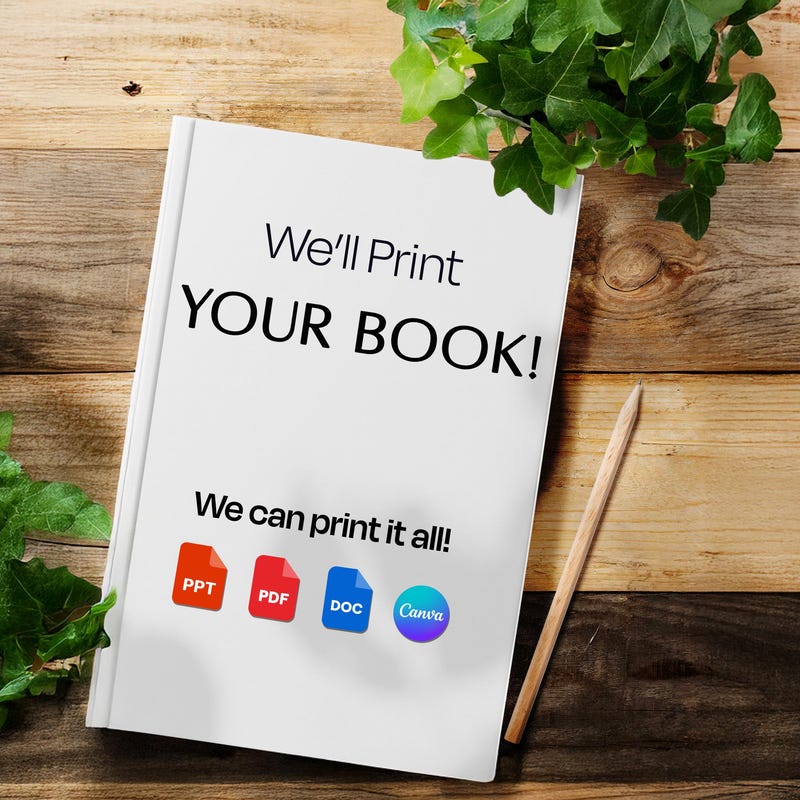 Book Printing as a Pdf - Etsy