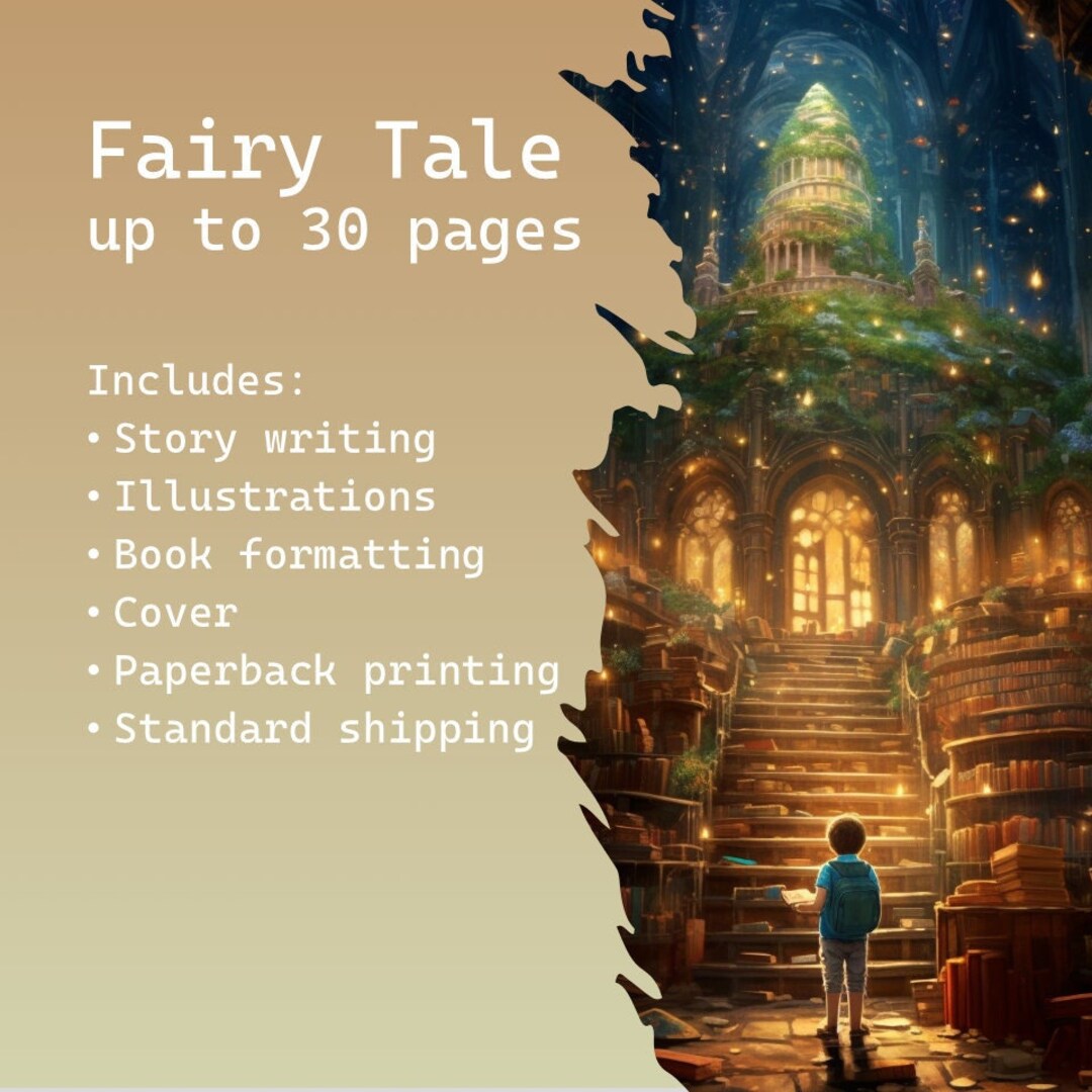 Printed Personal Fairy Tale, Publish Your Fairy Tale, Custom Children's ...