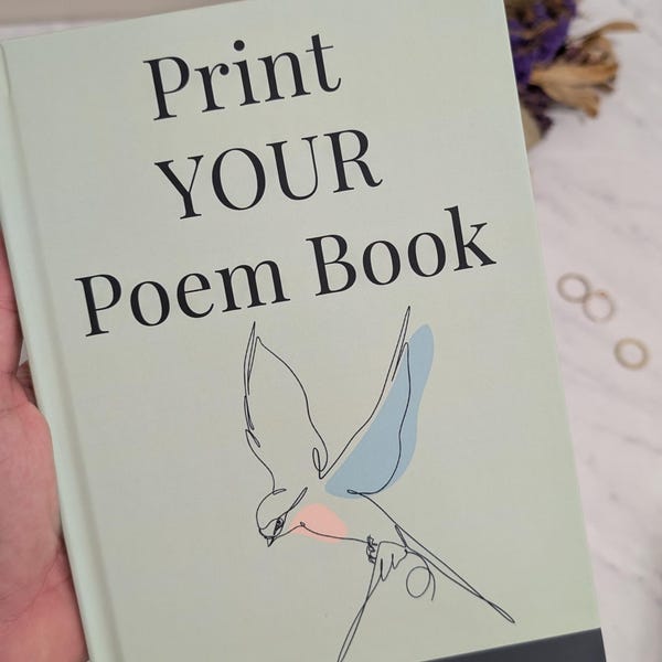 Poetry Book With Cover - Etsy UK
