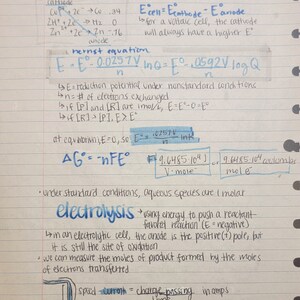 General Chemistry 2 Notes (handwritten) - Etsy