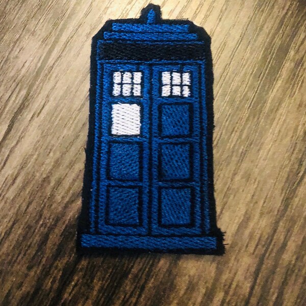 Tardis Embroidery - Etsy