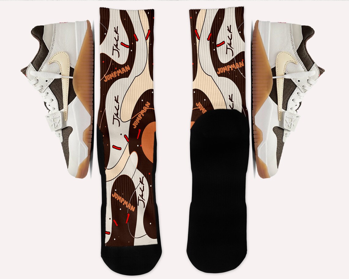 Travis Scott TR Sail Socks- Matching Custom Socks - Etsy