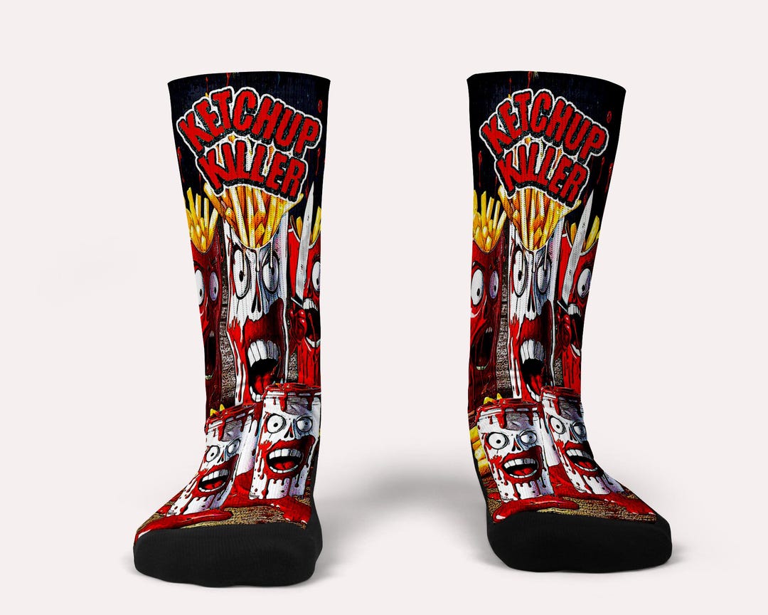 Ketchup Killer Socks -custom Ketchup Lover Sock - Etsy