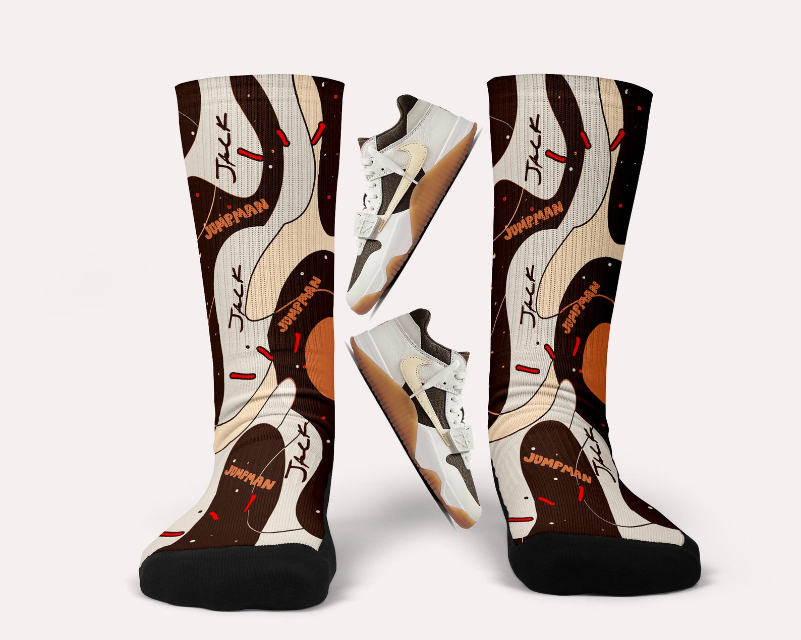Travis Scott TR Sail Socks- Matching Custom Socks - Etsy