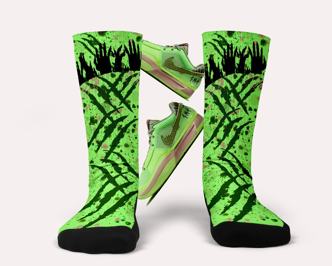 Ja 1 Zombie Socks - Ja Morant- Matching Custom Socks - Etsy