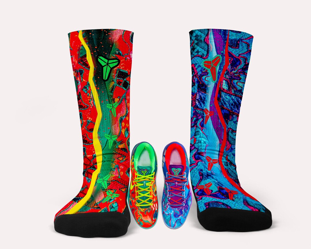 Kobe Protro 8- What the Kobe- Matching Custom Socks - Etsy