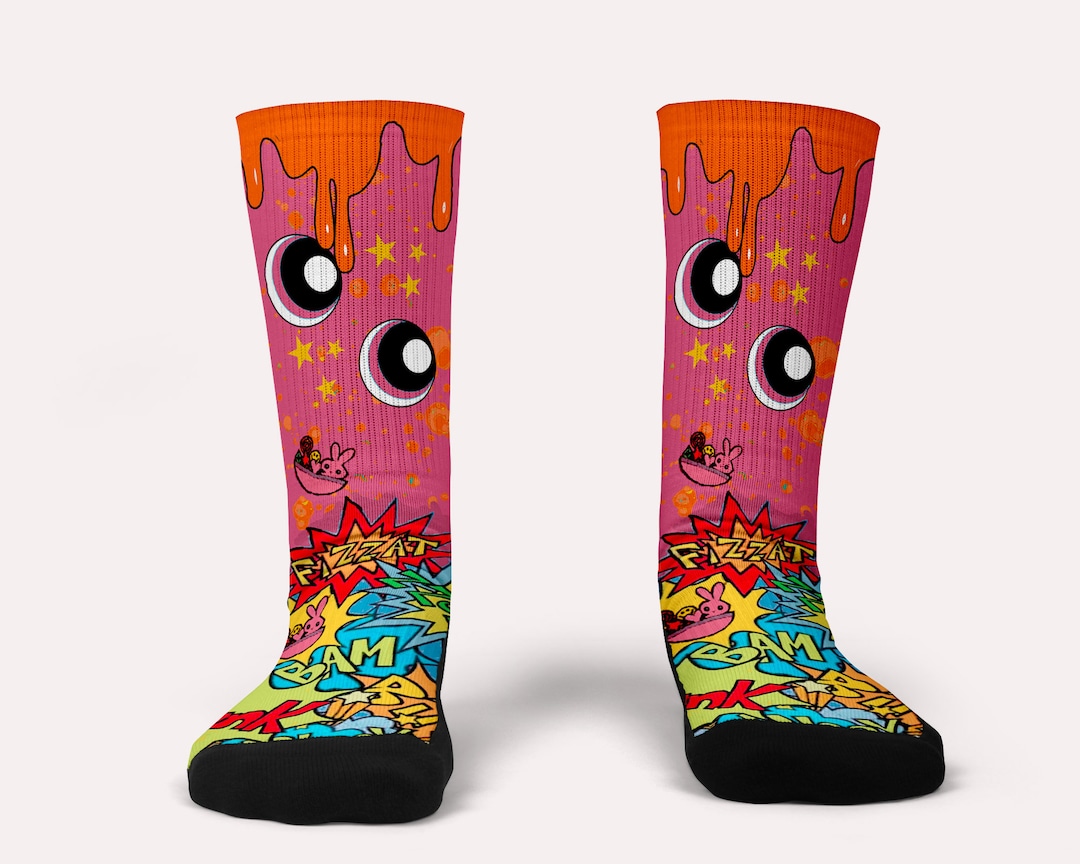 Dunk Low Blossom Power Puff Girls Socks- Matching Custom Socks - Etsy