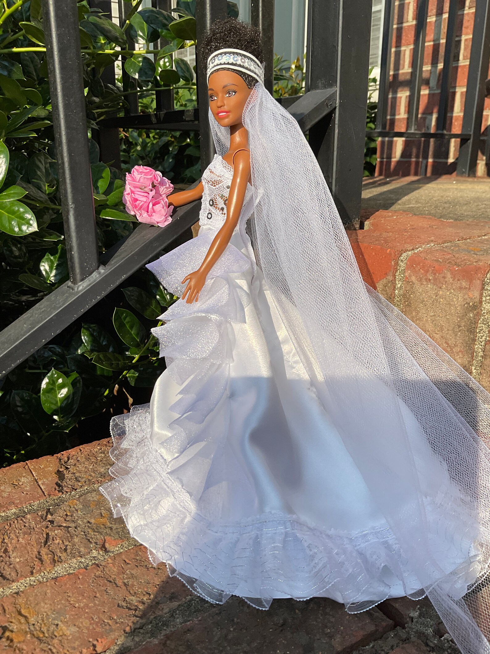 Handmade Fashion Doll Satin and Sparkles Ballroom Wedding Gown - Etsy