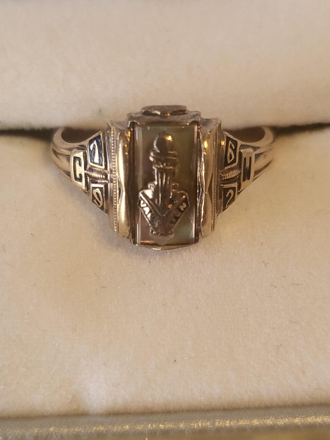 Vintage Gold Class Ring 1962 - Etsy