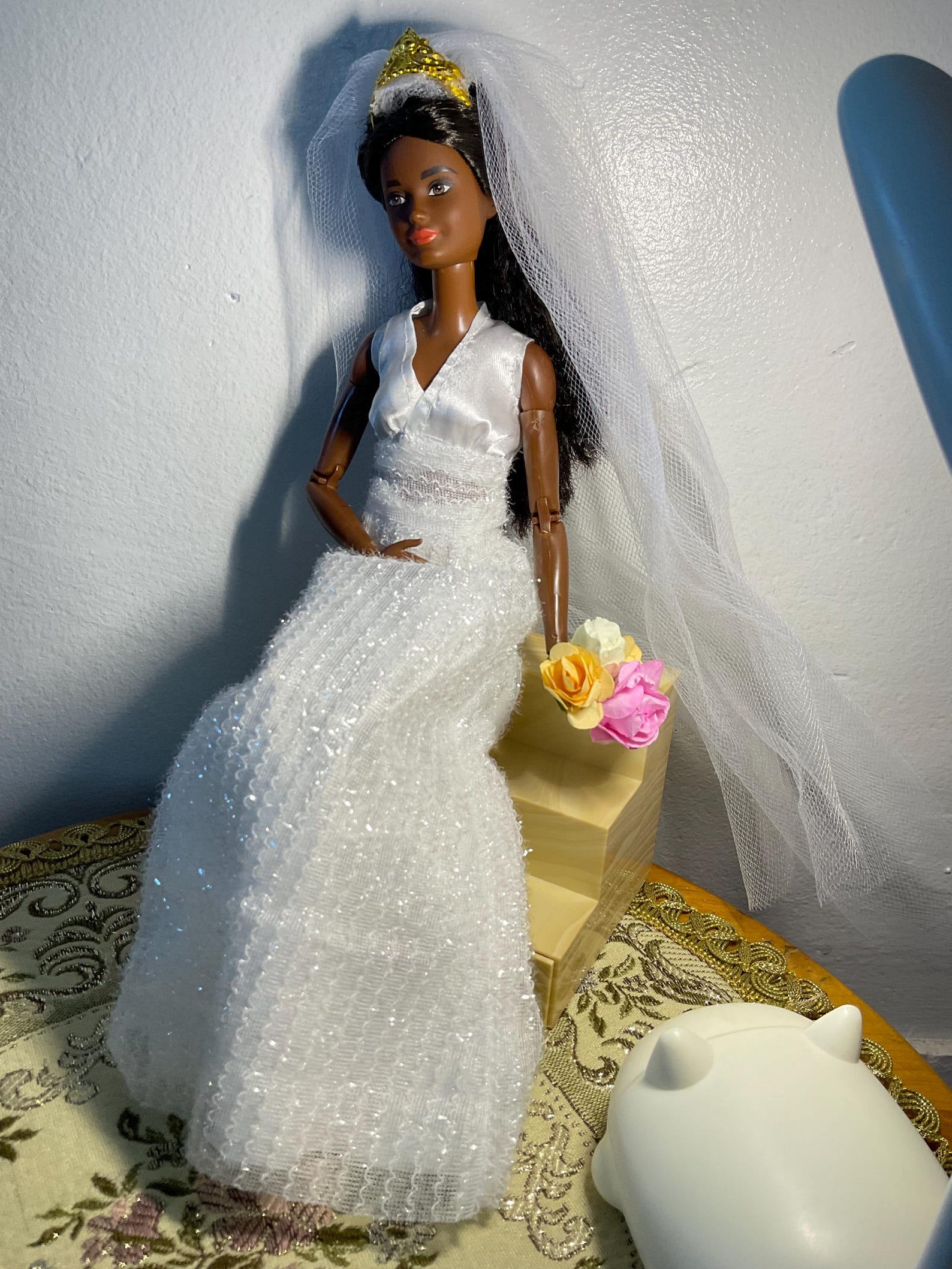 Handmade Sparkly Fashion Doll Wedding Gown - Etsy