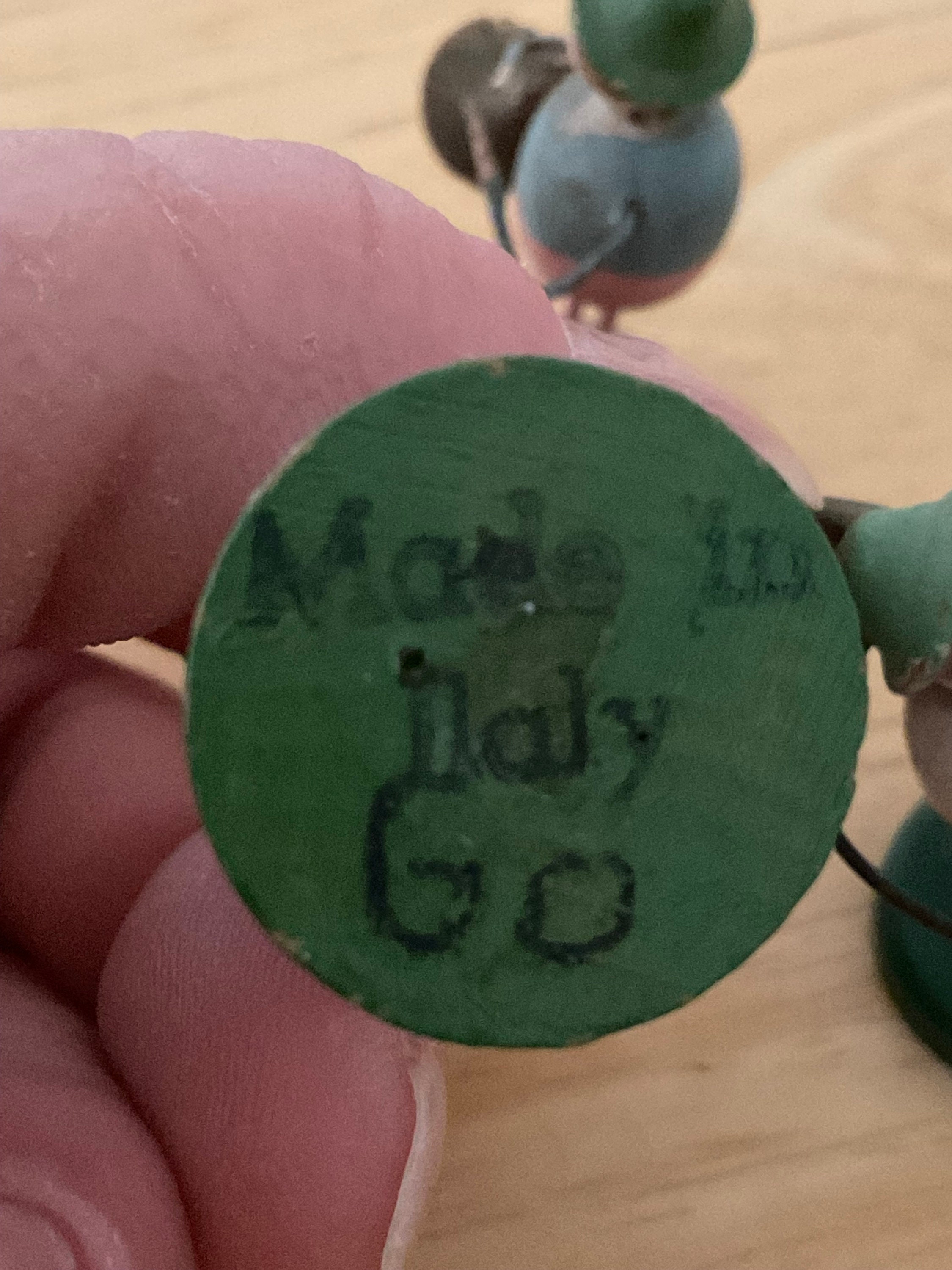 Antique Tiny Wooden Musician Figurines, Made in Italy on the Bottom ...