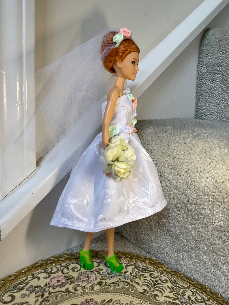 Handmade Fashion Doll Wedding Dress/ Bride Dress for Fashion Doll - Etsy