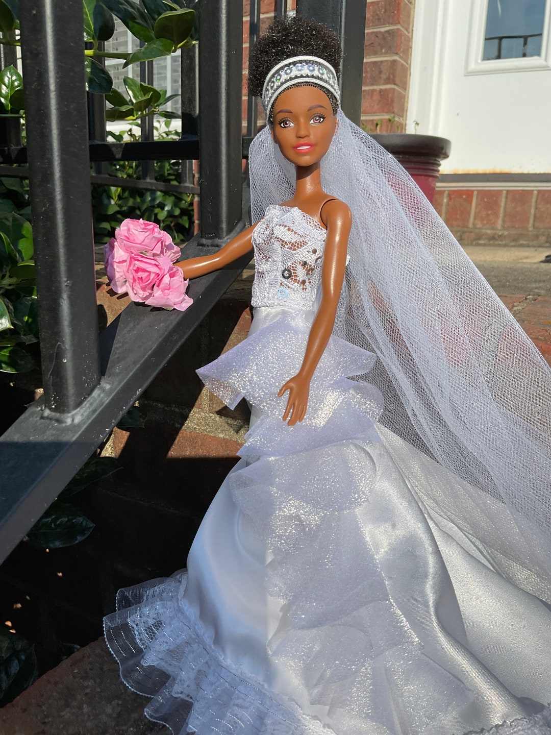 Handmade Fashion Doll Satin and Sparkles Ballroom Wedding Gown - Etsy