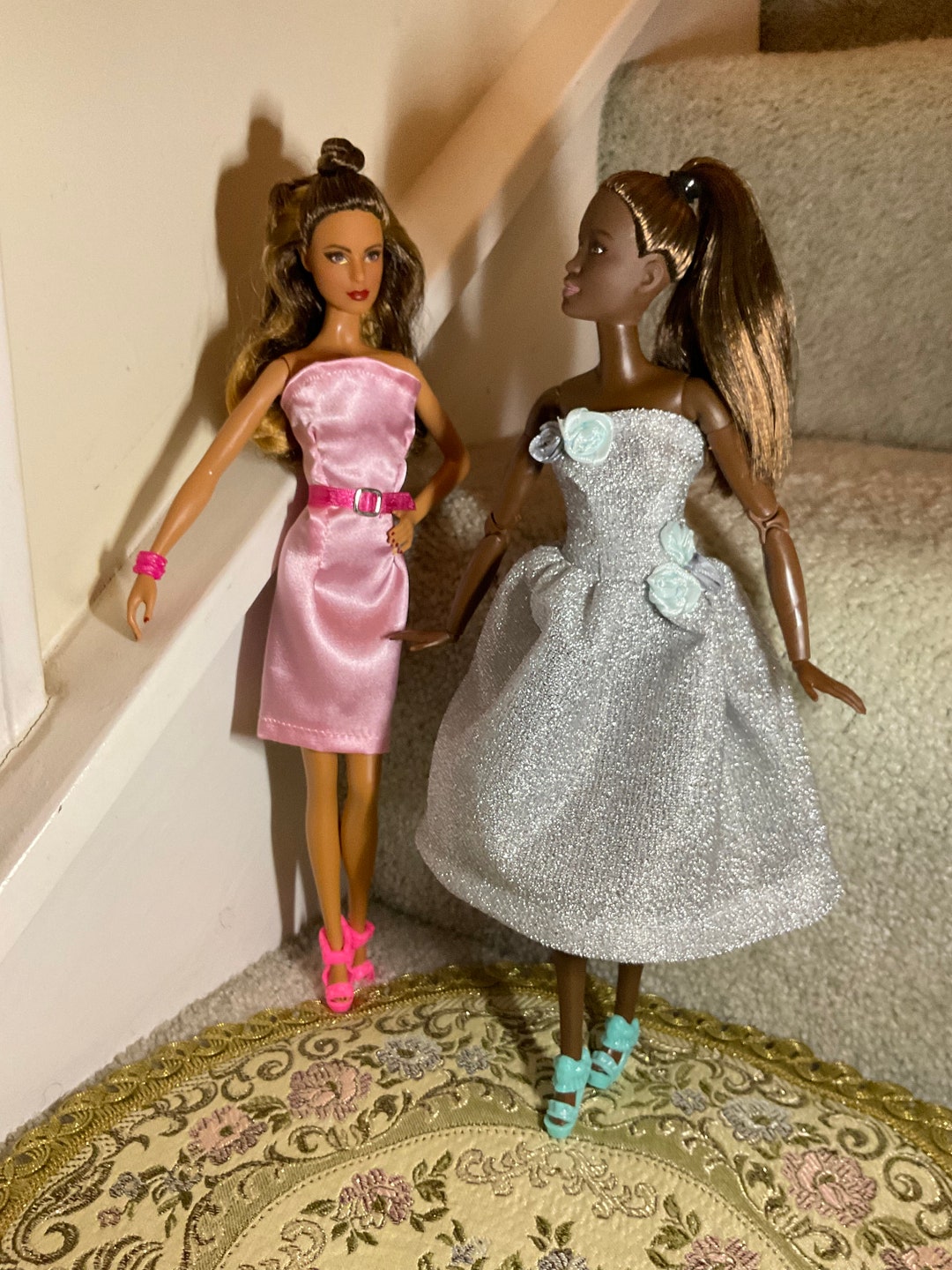 Fashion Doll Formal Dress Set of Two Handmade - Etsy