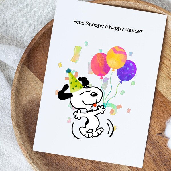 Snoopy Cards - Etsy