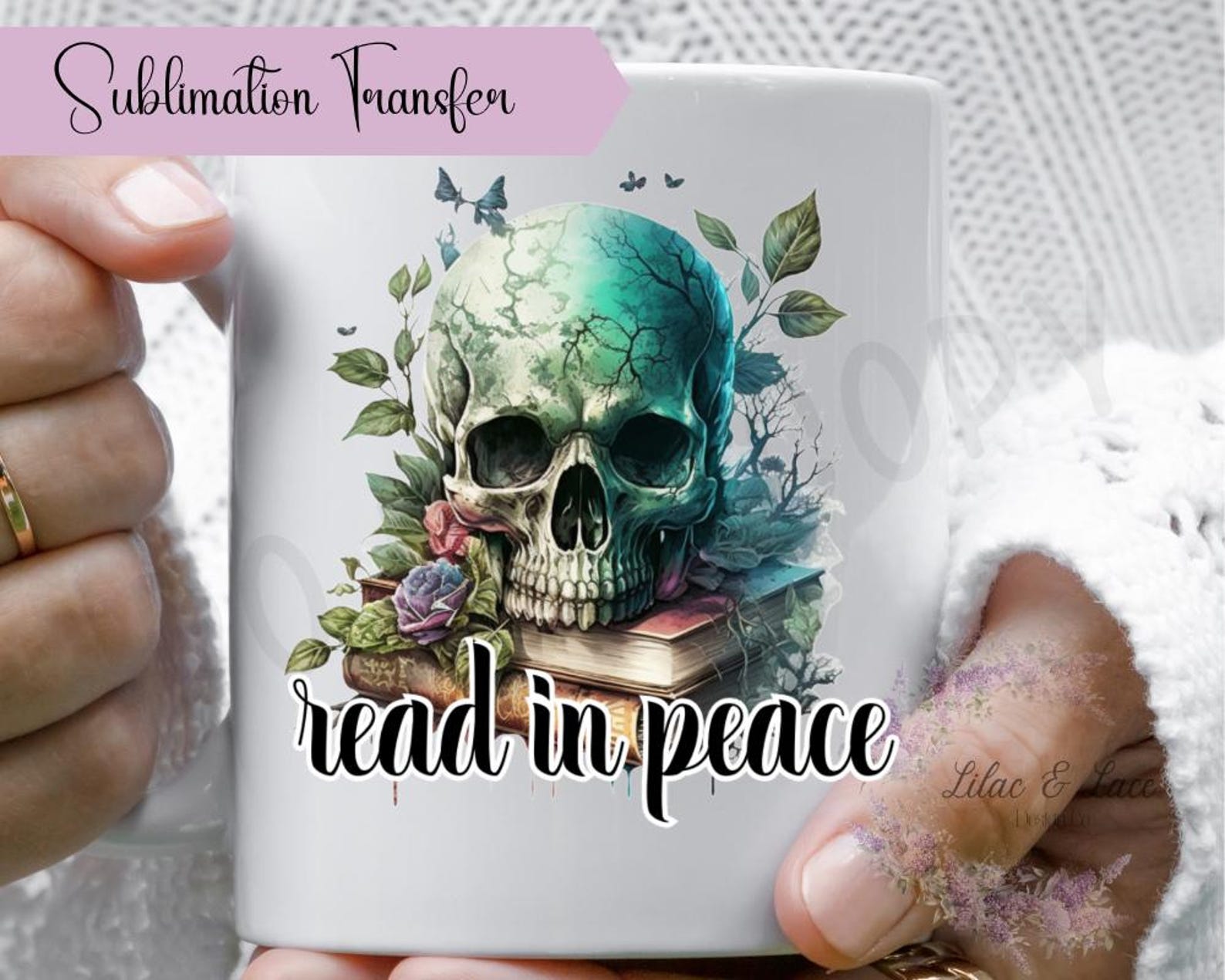 Read in Peace, RIP, Reading, Books, Sublimation Transfer, Ready to ...