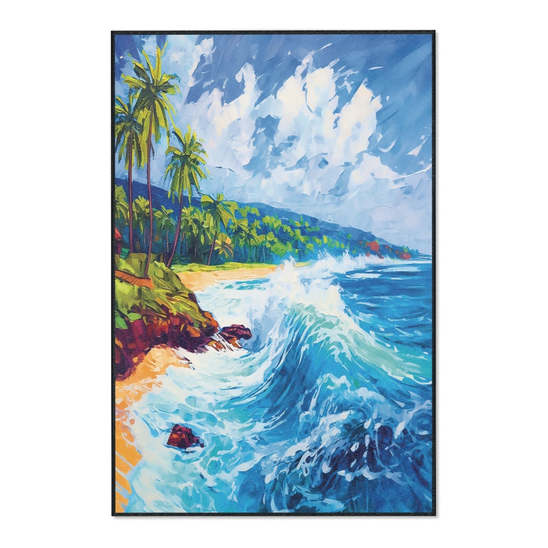 Hawaii Area Rug, Hawaiian Sunset Rug, Hawaii Art Print Area Rug, Hawaii ...